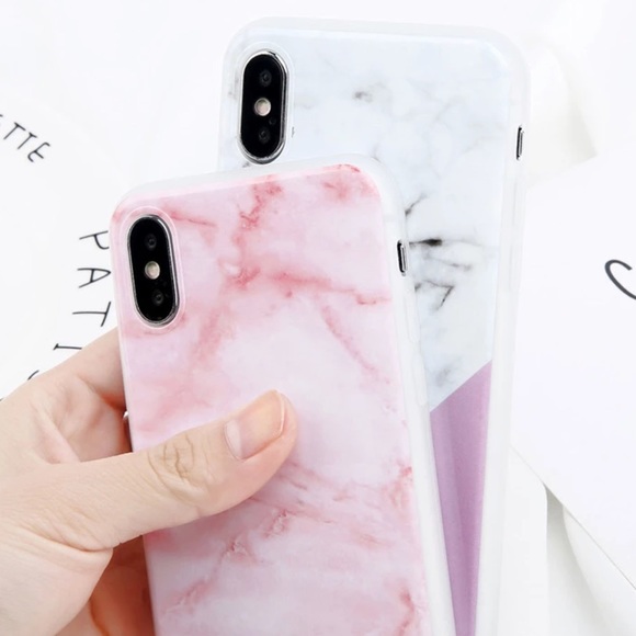 Accessories | Pink Marble Iphone X Xs Case | Poshmark